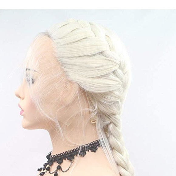 Accessories | Bleach Blonde Braid Lace Front Wig | Poshmark